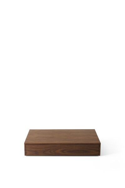New Works Mass Wide coffee table with drawer, walnut | Finnish Design Shop