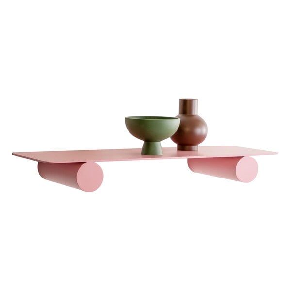 Raawii Pipeline Duo wall shelf, pink | Finnish Design Shop
