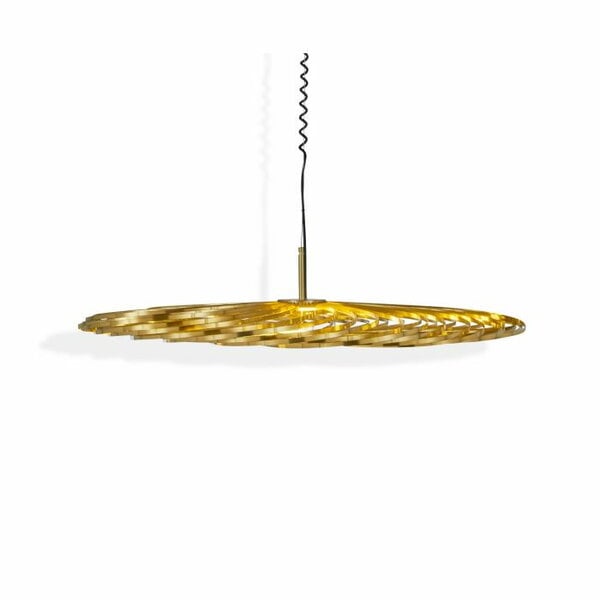 Tom Dixon Spring LED pendant, medium, brass | Finnish Design Shop