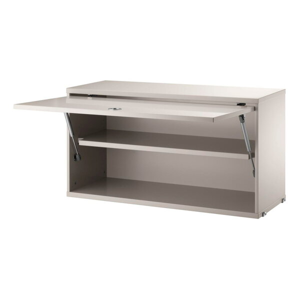 String Furniture String cabinet with flip door, 78 x 30 cm, beige ...