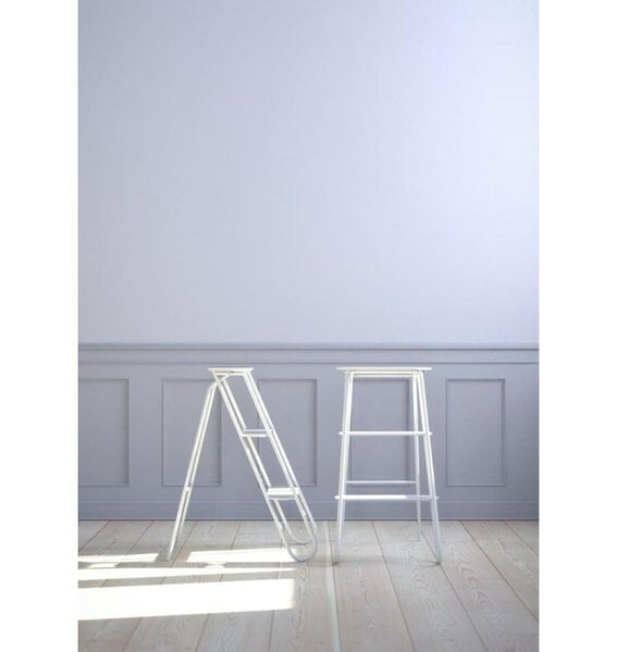 Frost Bukto step ladder, 3-steps, white | Finnish Design Shop