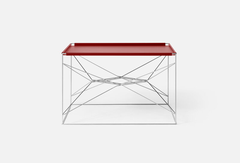 A. Petersen Wire table, steel - red | Finnish Design Shop
