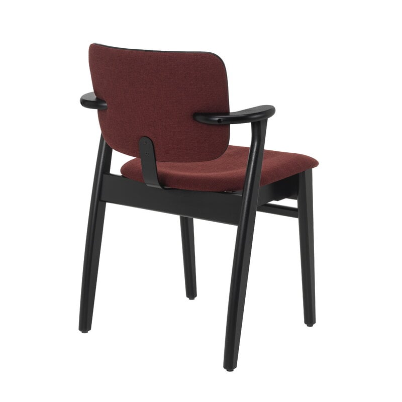 Artek Domus chair, stained black - Hola chestnut - Prestige black ...
