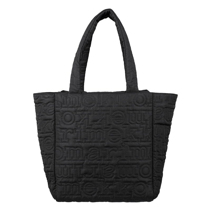 Marimekko Joy Tote Logo Tasche, M, schwarz | Finnish Design Shop