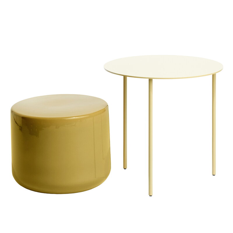 Møbel Copenhagen Pair side table, M, ochre steel | Finnish Design Shop