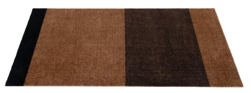 Tica Copenhagen Stripes horizontal rug, 67 x 120 cm, cognac - d.brown ...