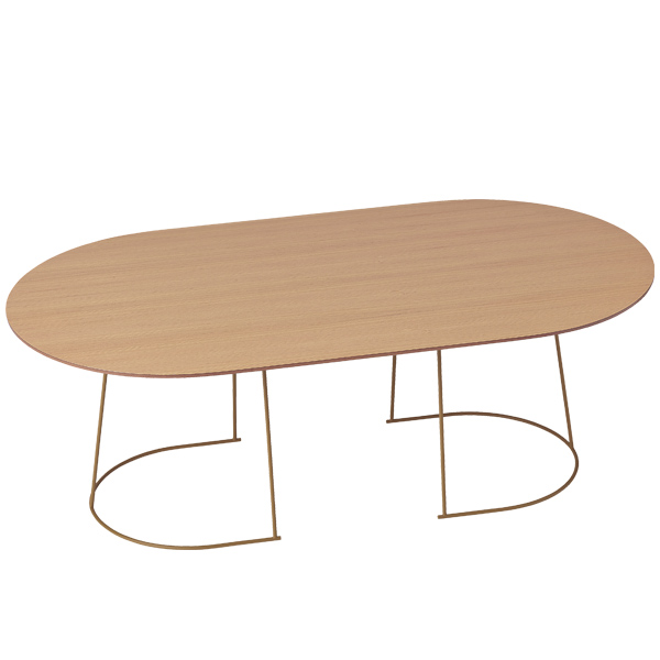 Muuto Airy coffee table, large, Oregon pine | Pre-used design | Franckly