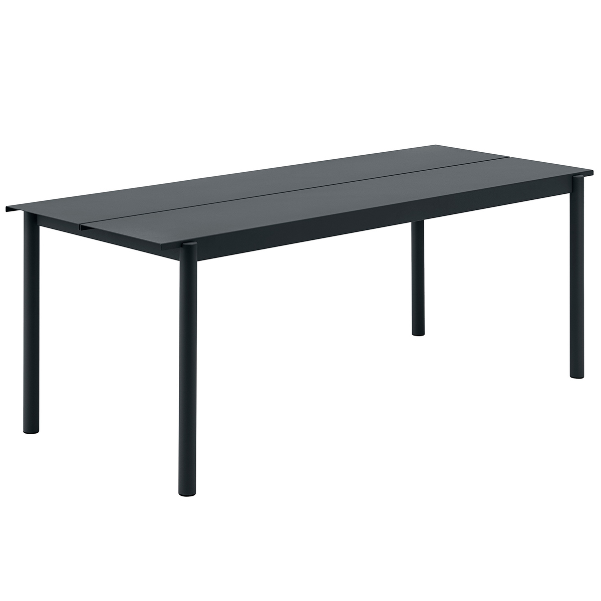 Muuto Linear Steel P yt 200 X 75 Cm Musta Finnish Design Shop