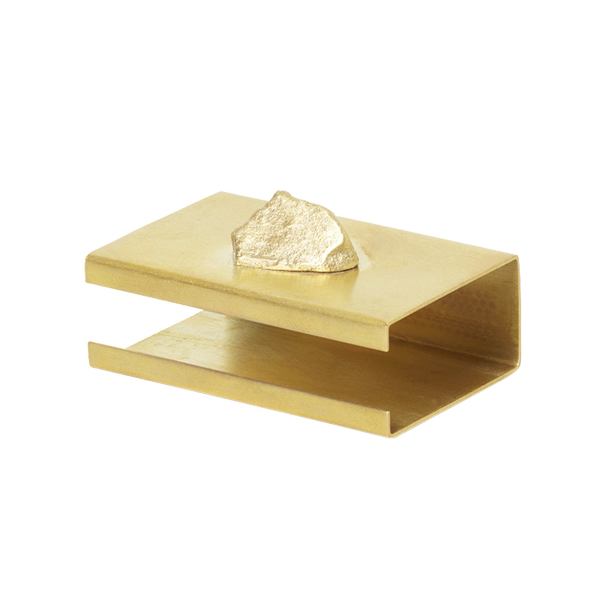 Ferm Living Stone matchbox cover, brass | Pre-used design | Franckly