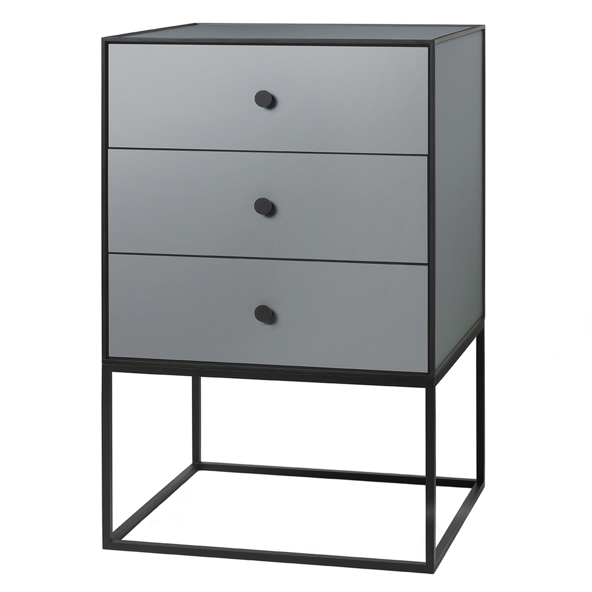 Audo Copenhagen Frame 49 Sideboard With 3 Drawers Dark Grey Pre used