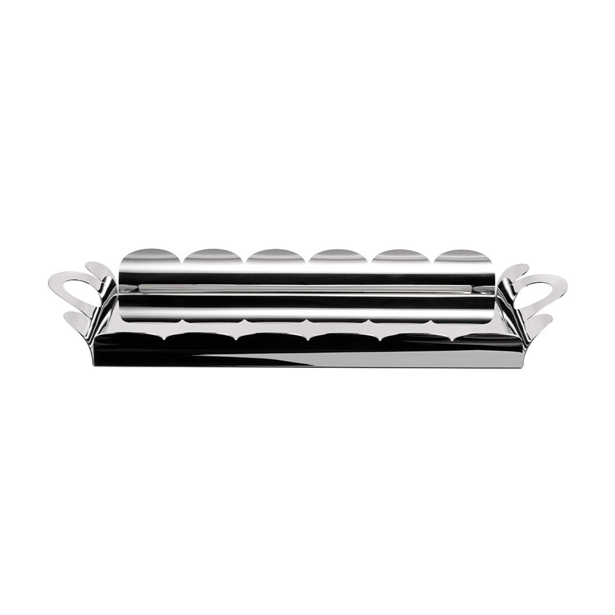 Alessi Recinto tray with handles, 45 x 30 cm, stainless steel | Finnish ...