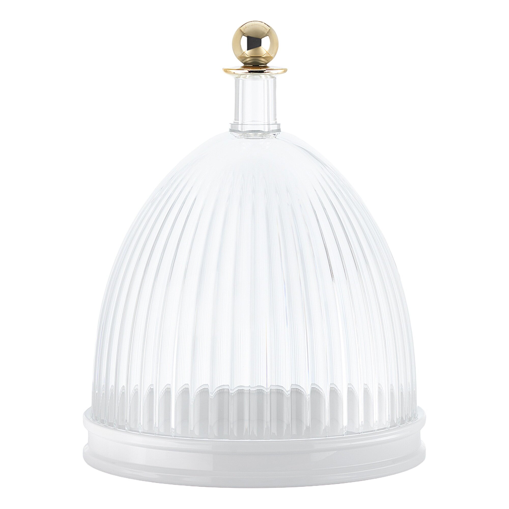 Kartell La Coupole tarjoiluastia, läpinäkyvä - valkoinen | Finnish ...