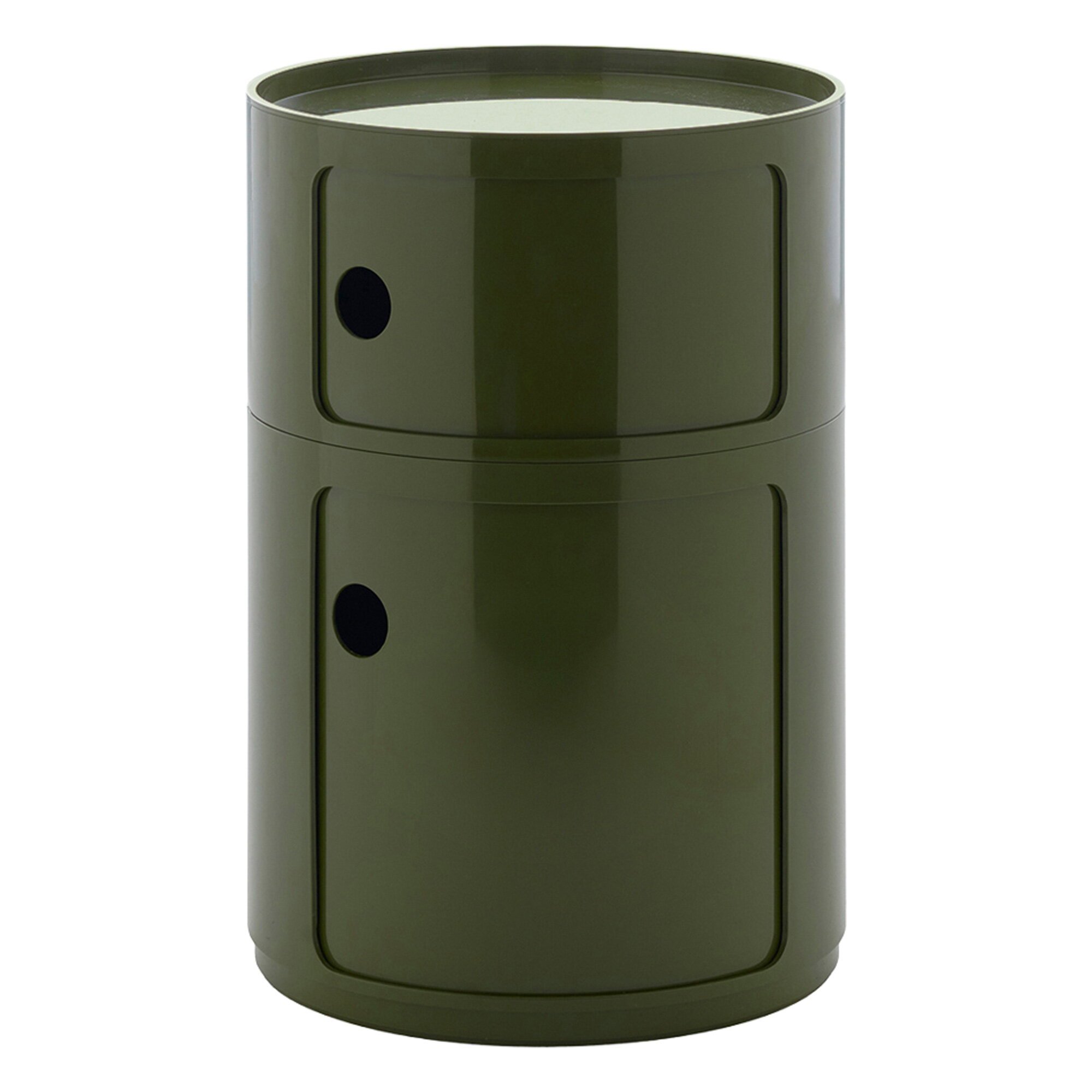 Kartell Componibili Big storage unit, 2 modules, green | Finnish Design ...