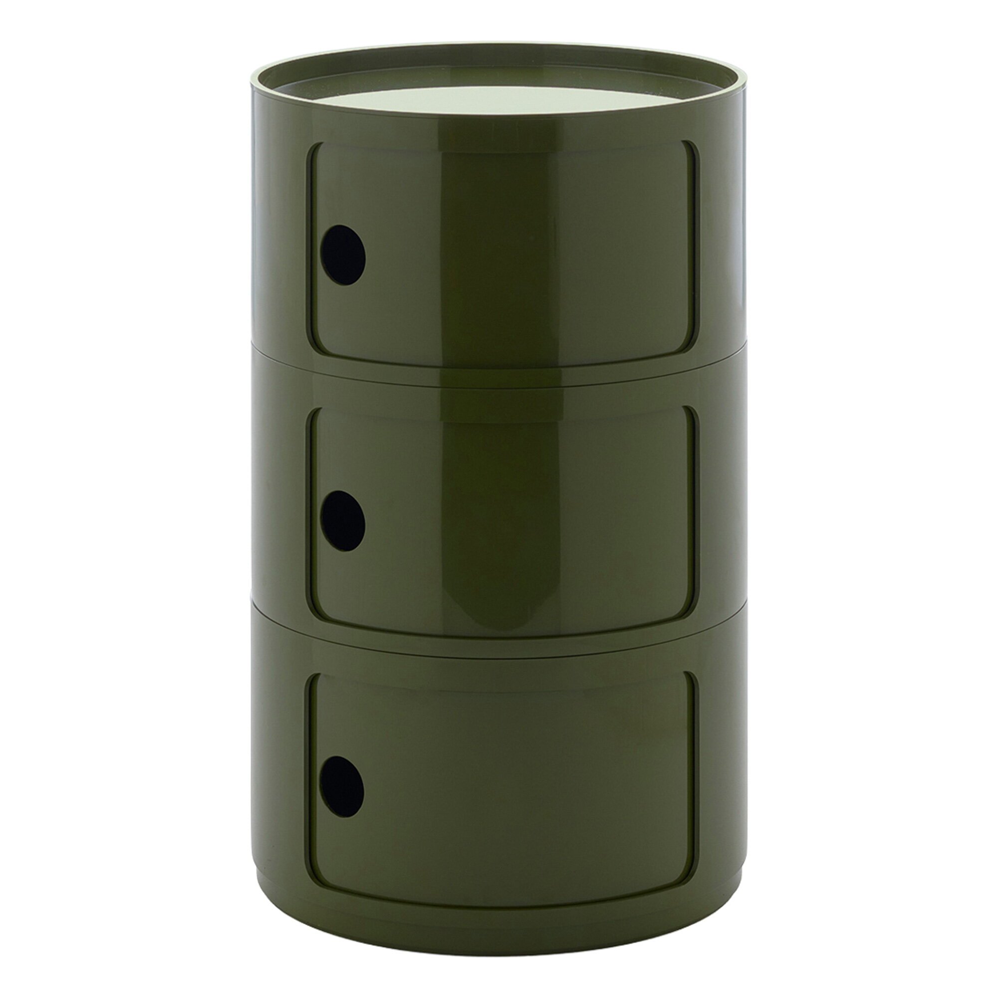 Kartell Componibili Big storage unit, 3 modules, green | Finnish Design ...