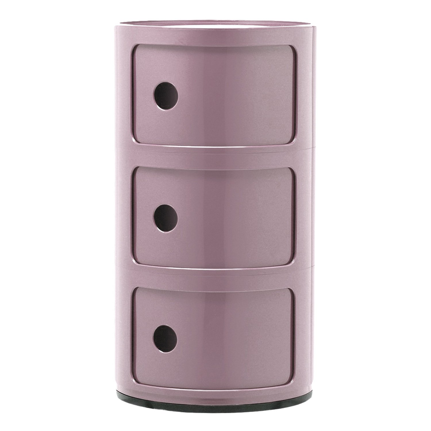 Kartell Componibili storage unit, 3 modules, mauve | Finnish Design Shop