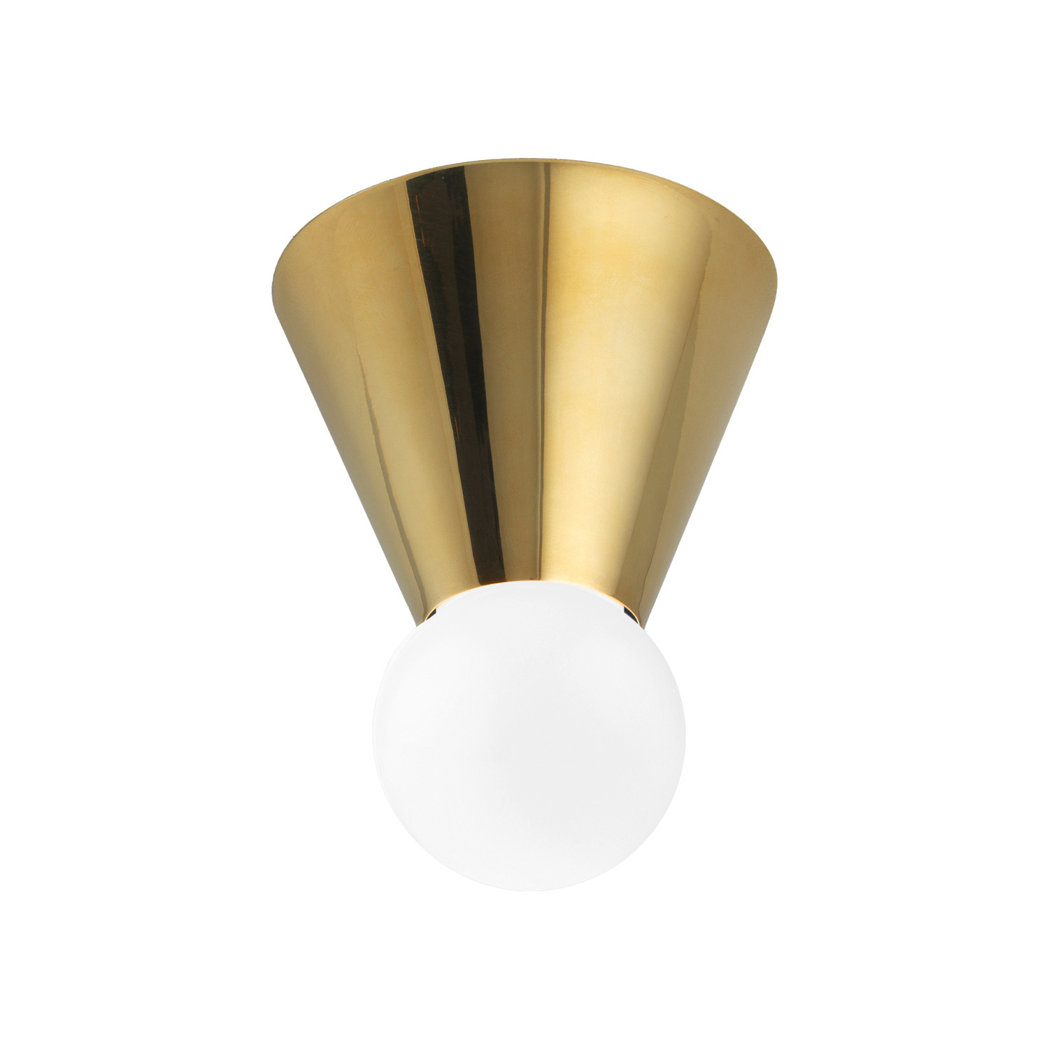 Michael Anastassiades Cone Light wall/ceiling lamp, polished brass ...