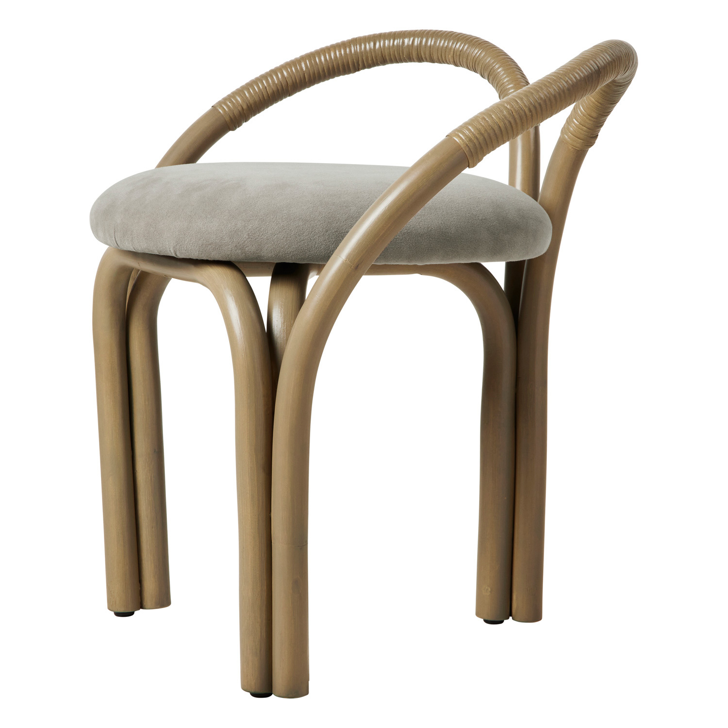 GUBI Bistra stool, olive stained rattan - Fustagno 003 | Finnish Design ...