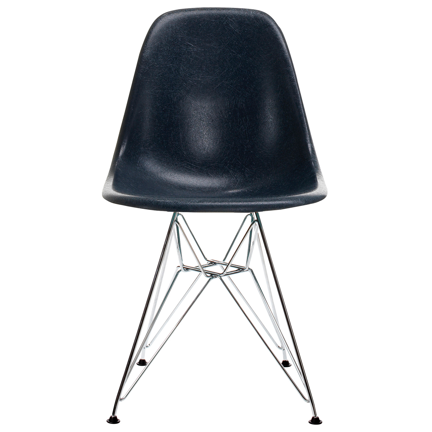 Vitra Eames DSR Fiberglass tuoli, navy blue - kromi | Finnish Design Shop