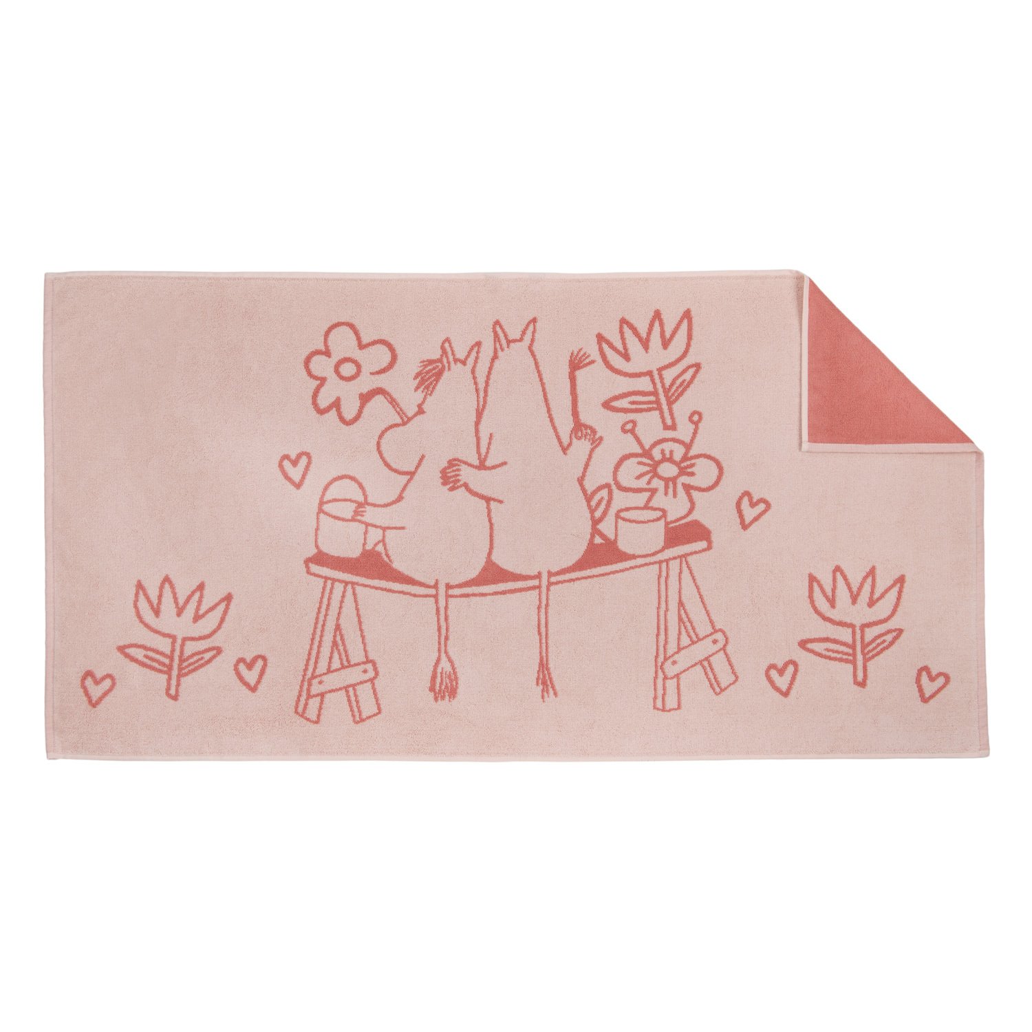 Moomin Arabia Muumi kylpypyyhe, Rakkaus, 70 x 140 cm | Finnish Design Shop