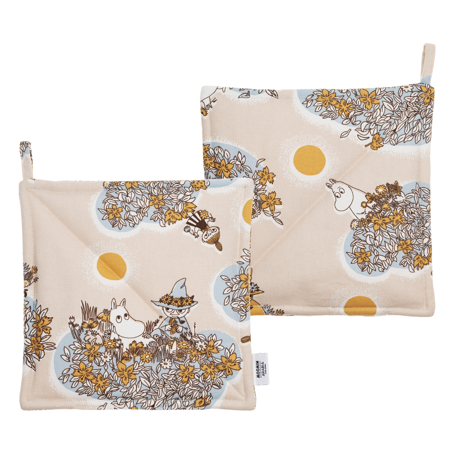 Moomin Arabia Muumi patalappu, 2 kpl, Sydänystävät | Finnish Design Shop