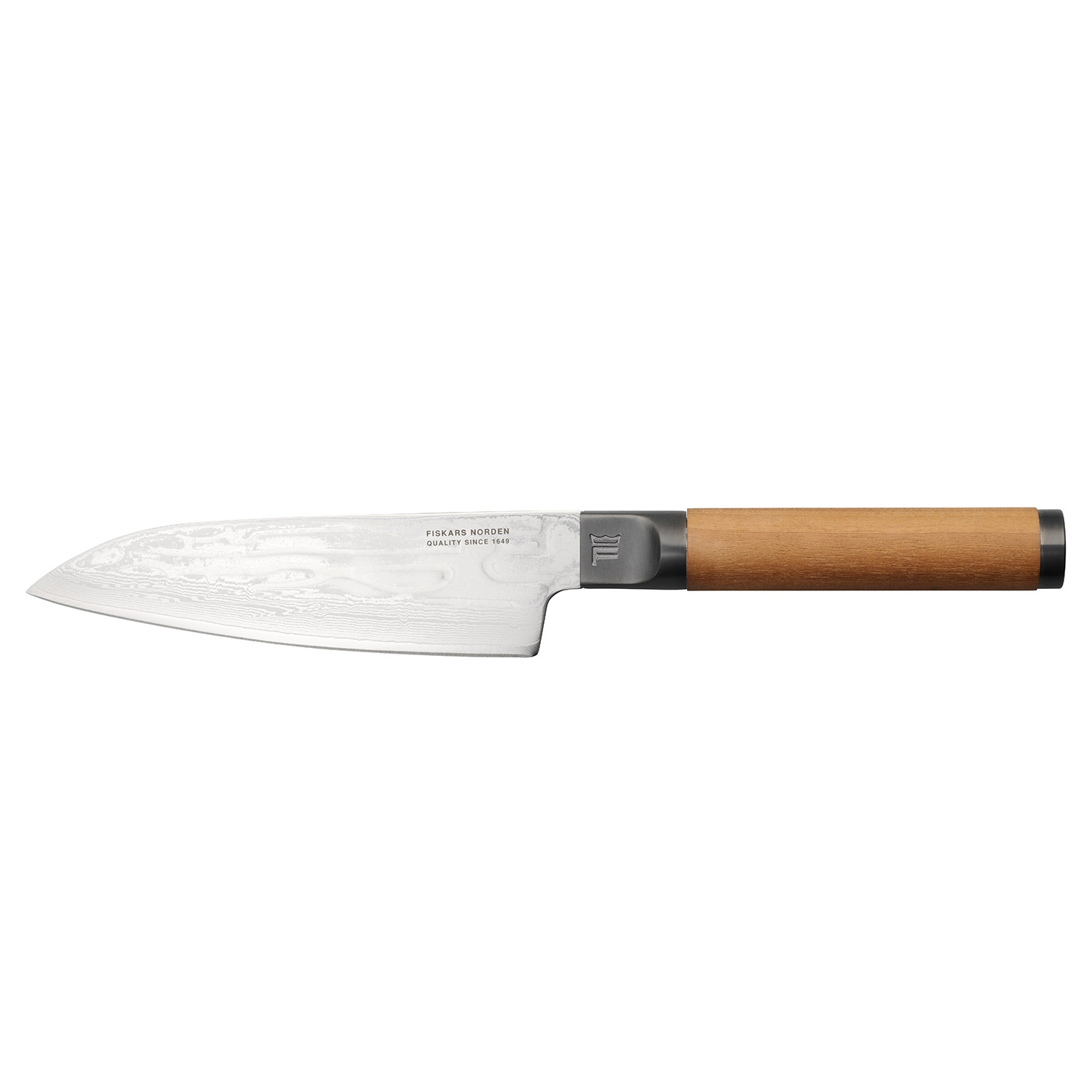 Fiskars LAB Damascus knife 13 cm, brown | Finnish Design Shop