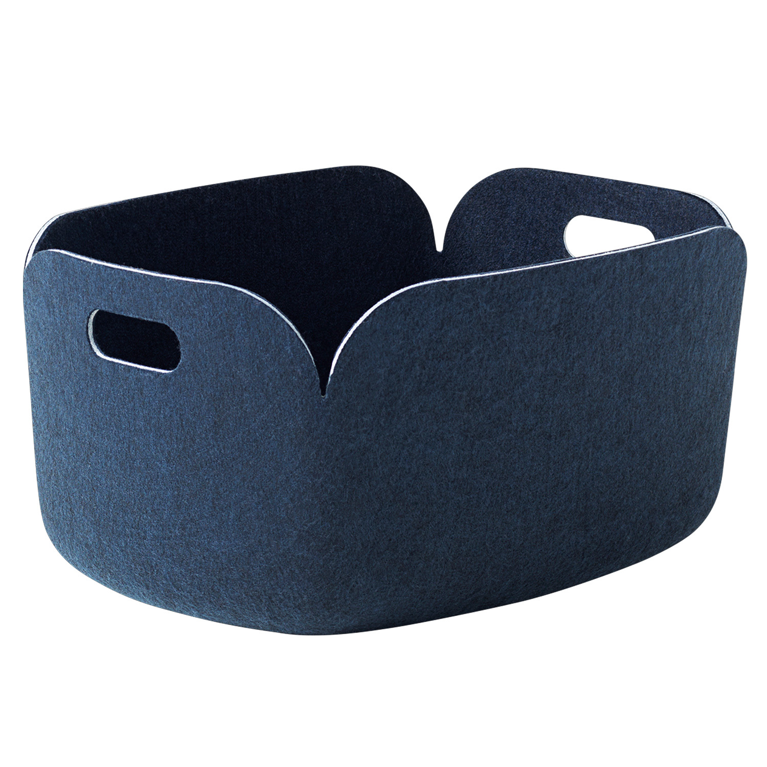 Muuto Restore storage basket, 48 x 35cm, midnight blue | Finnish Design ...