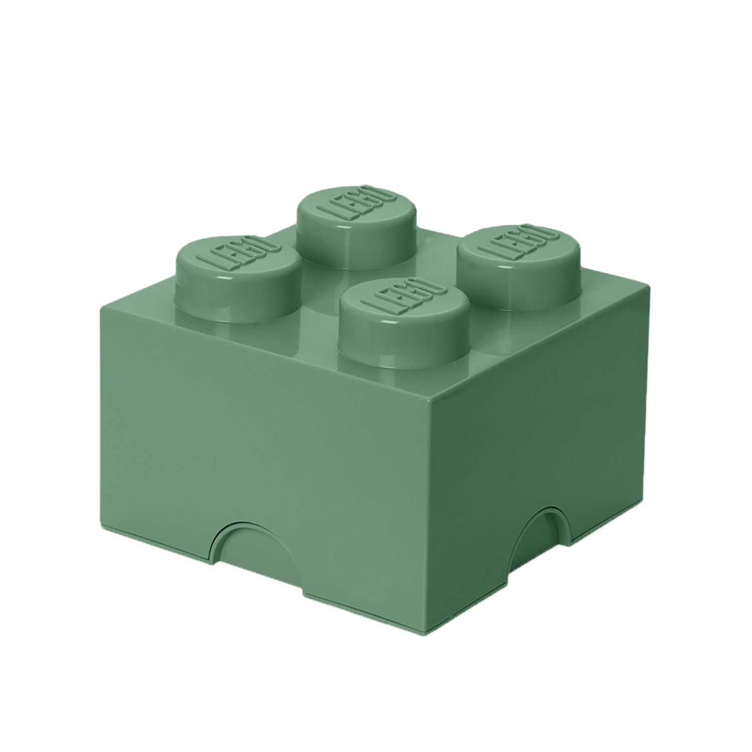 Room Copenhagen Lego Storage Brick 4, sand green | Finnish Design Shop