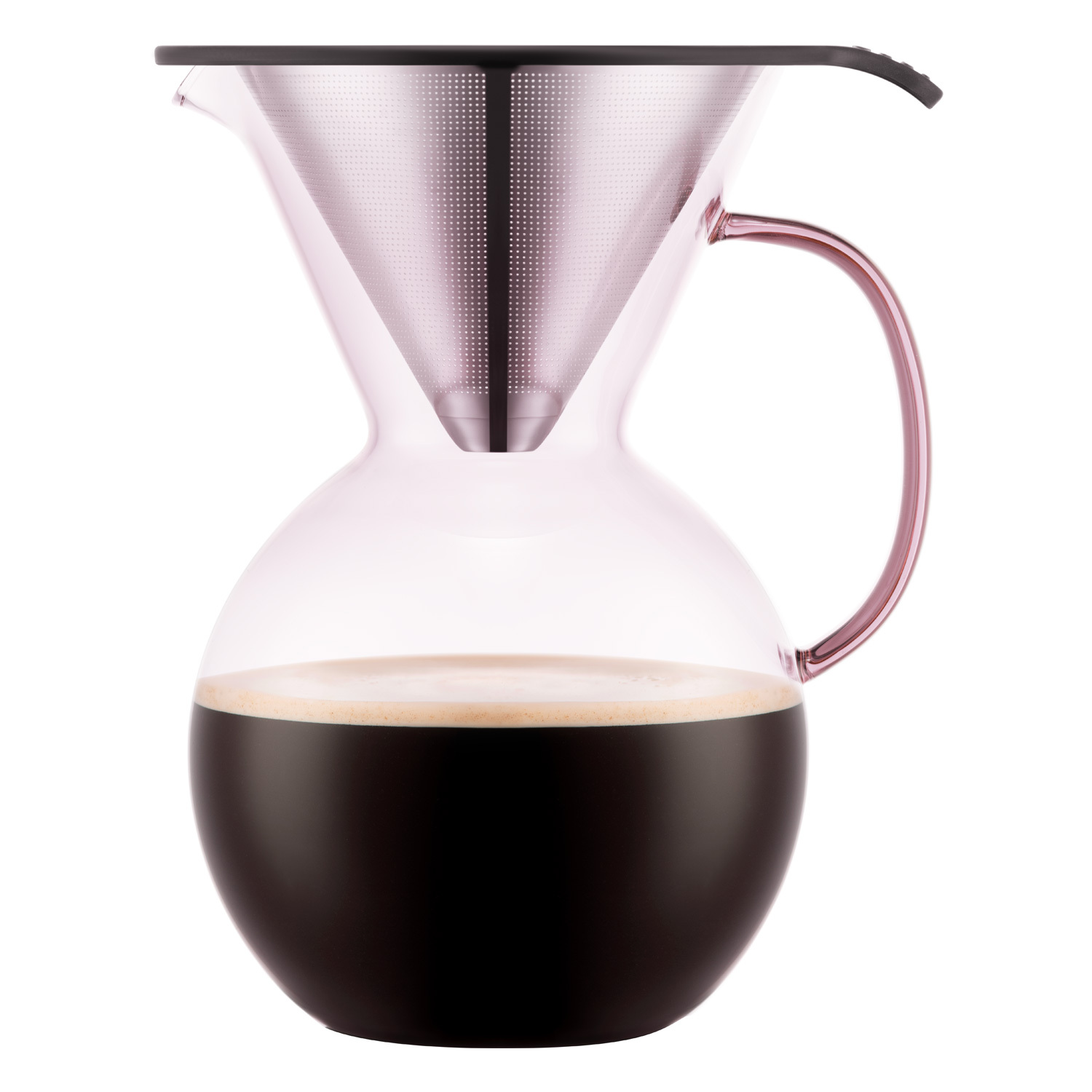 Bodum Pour over coffee maker with handle, 8 cup, pink | Finnish Design Shop