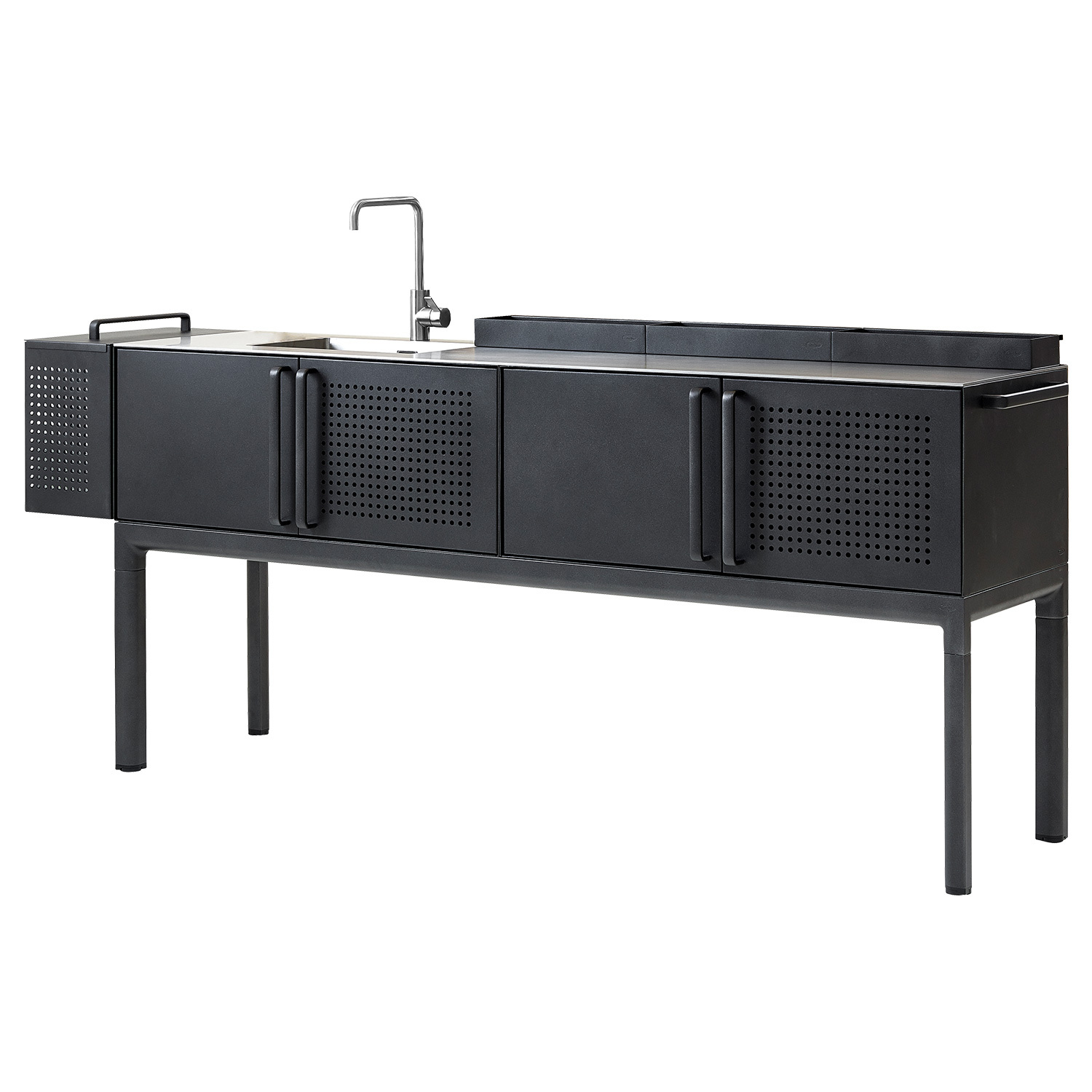 Cane-line Drop outdoor kitchen module with sink | Finnish Design Shop