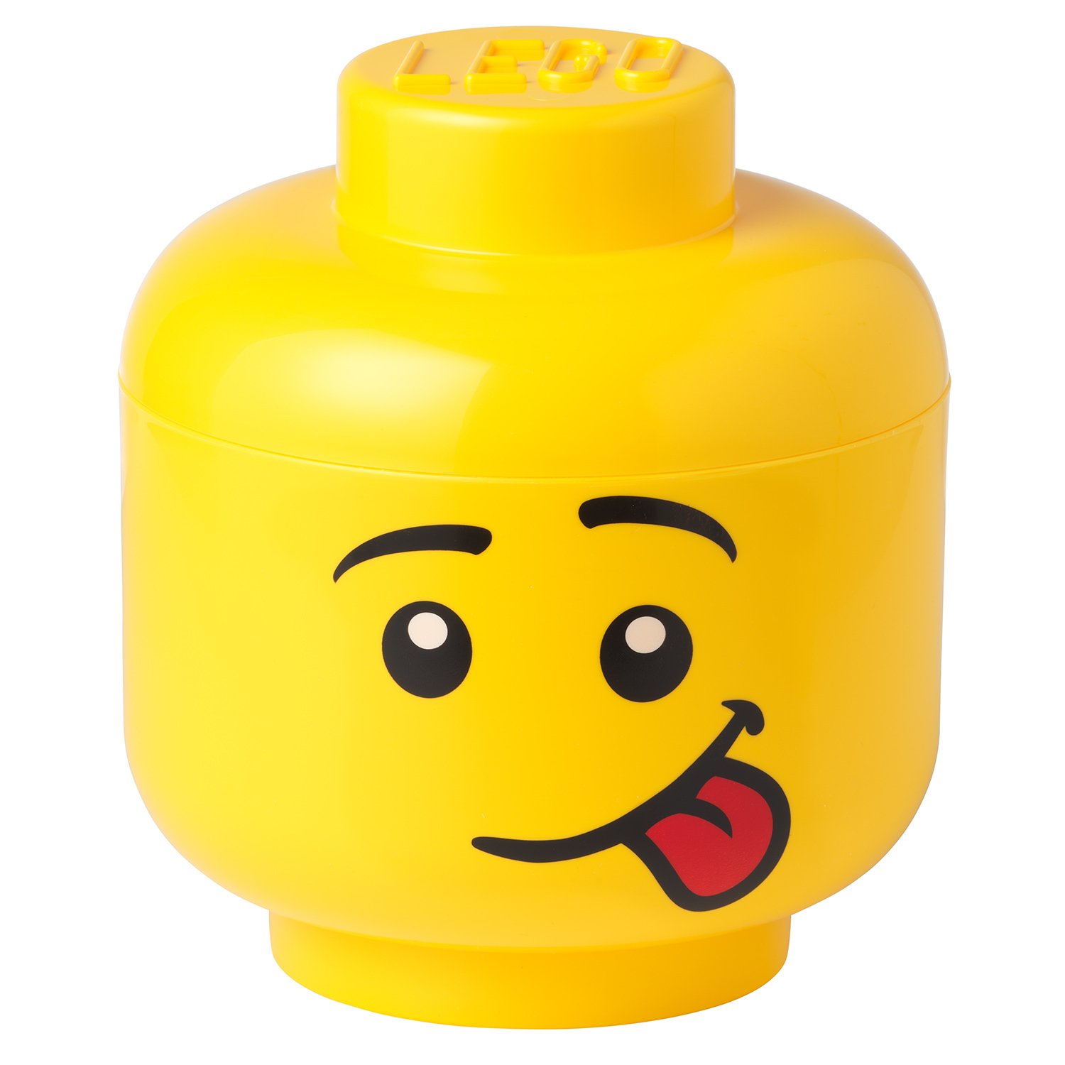 Room Copenhagen Lego Storage Head container, L, Silly | Finnish Design Shop