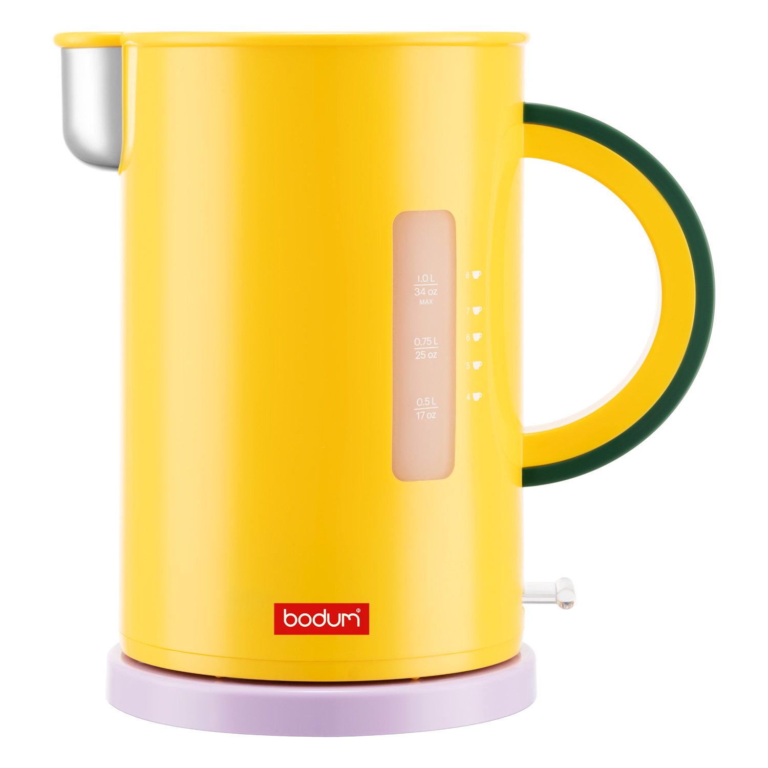 Bodum Ettore electric kettle, 1,0 L, yellow | Finnish Design Shop