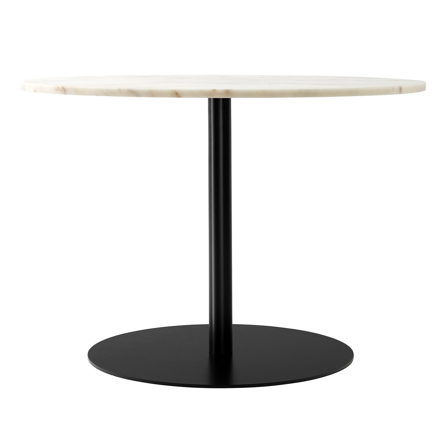 Audo Copenhagen Harbour Column dining table, 105 cm, black base ...