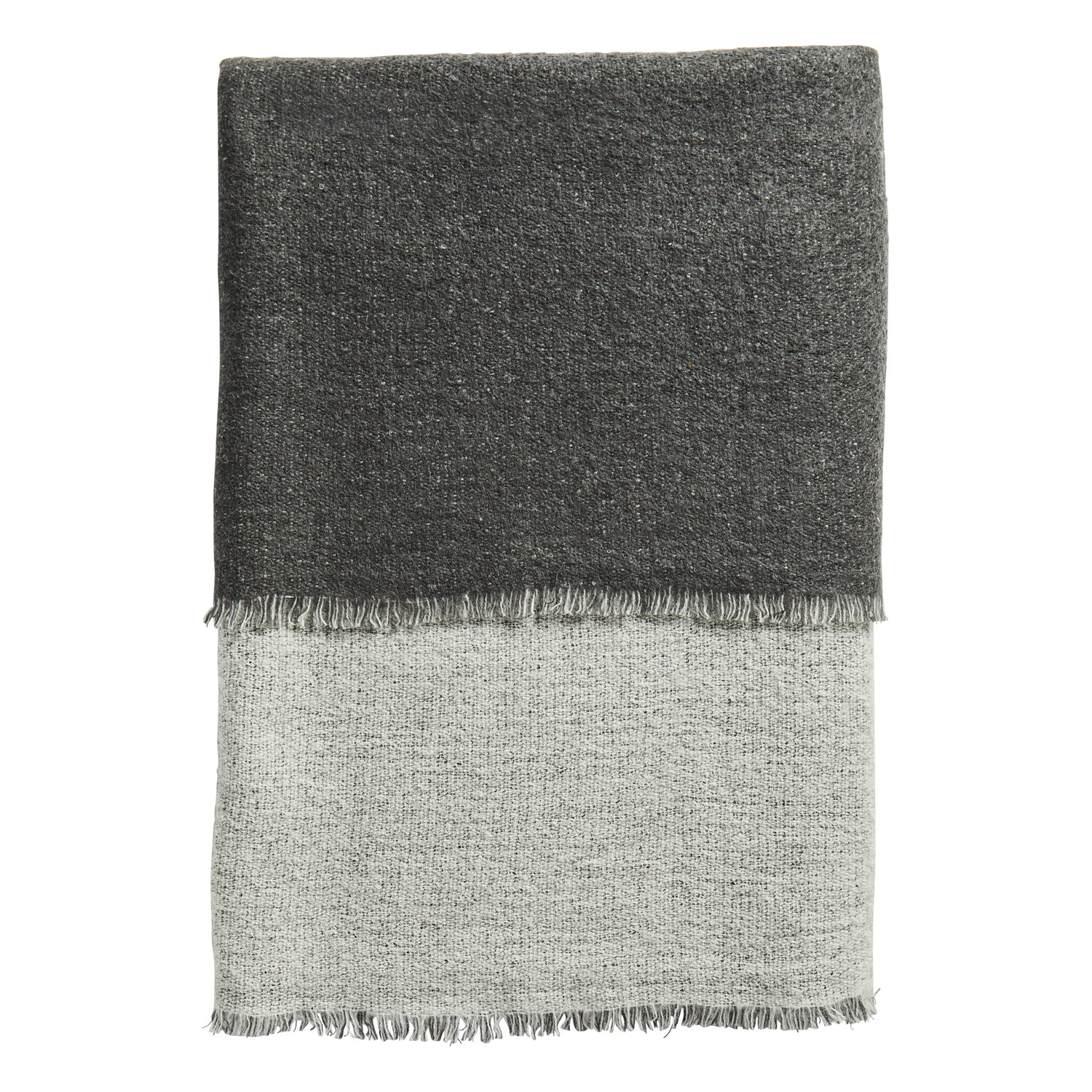 Woud Double throw, dark grey - light grey | Finnish Design Shop