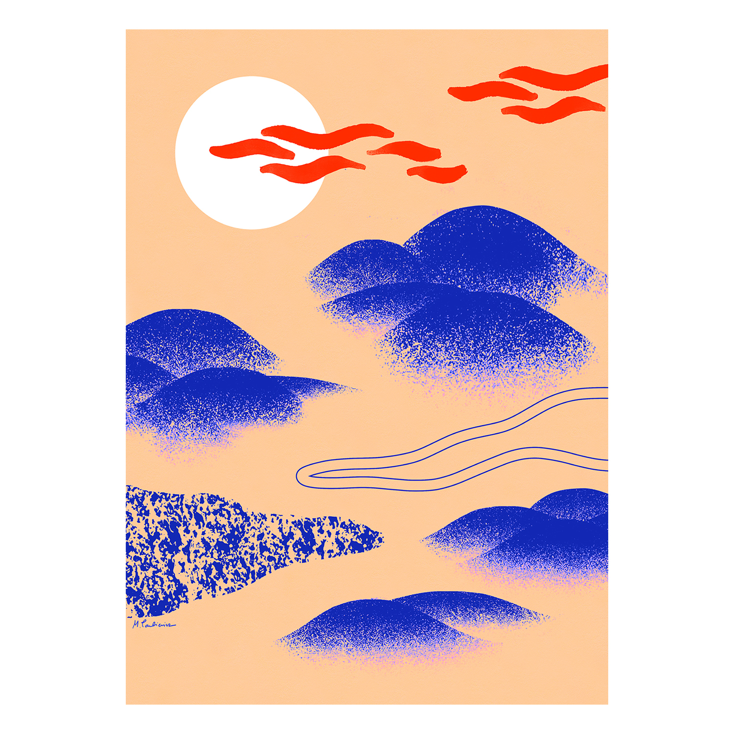Paper Collective Japanese Hills poster | Finnish Design Shop