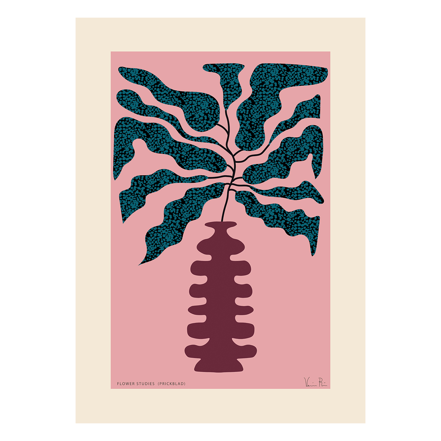 Paper Collective Flower Studies 01 juliste, Prickblad | Finnish Design Shop