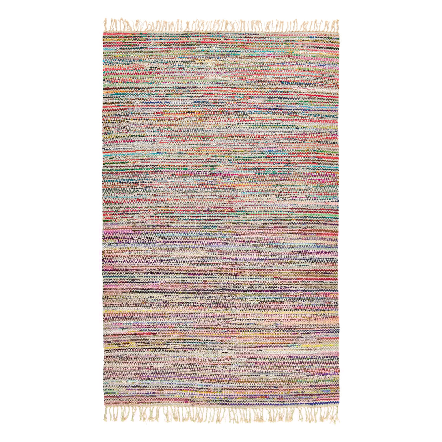 Finarte Kuhmo rag rug, grey - multicolour | Finnish Design Shop