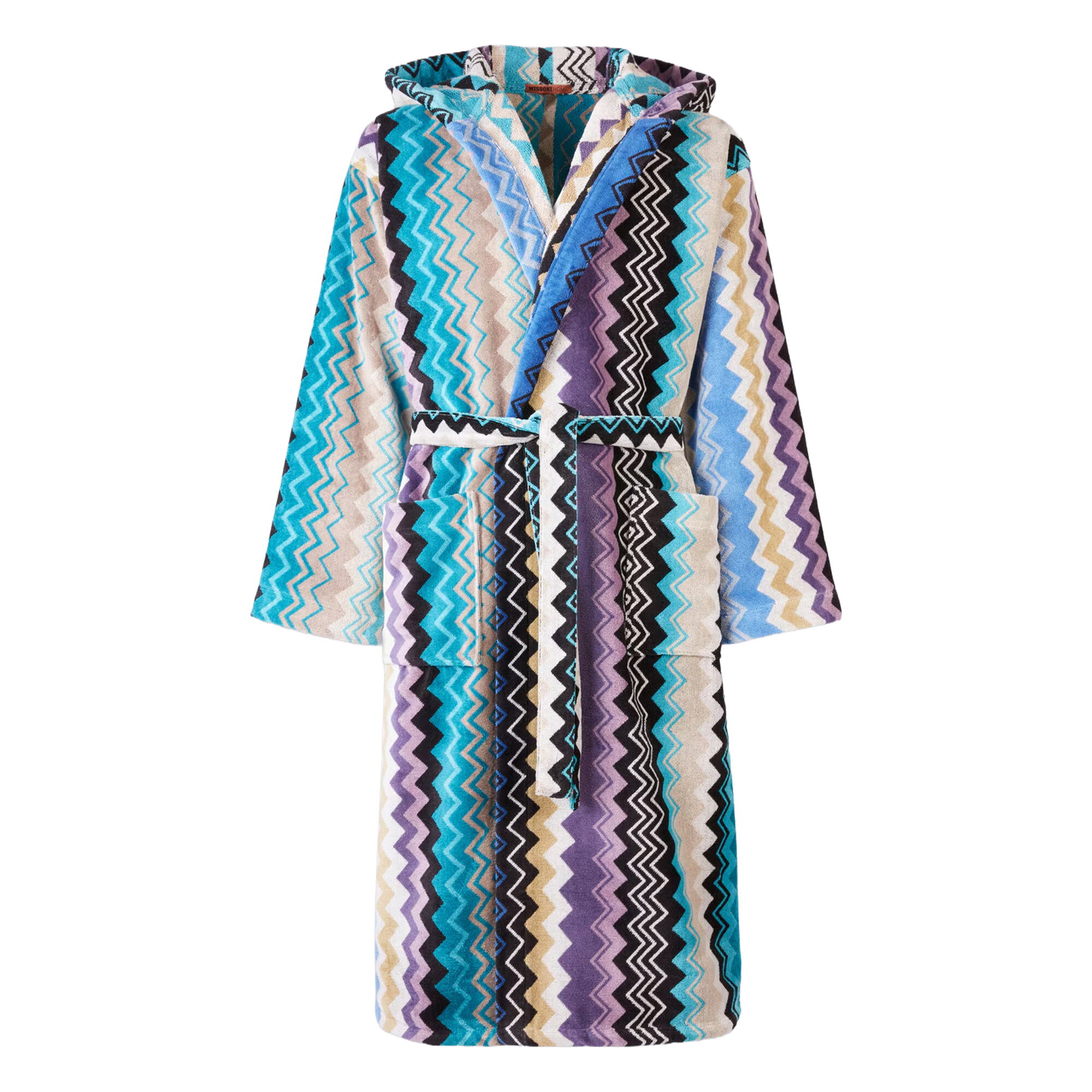 Missoni Home Giacomo chevron cotton terry hooded bathrobe, 170 ...