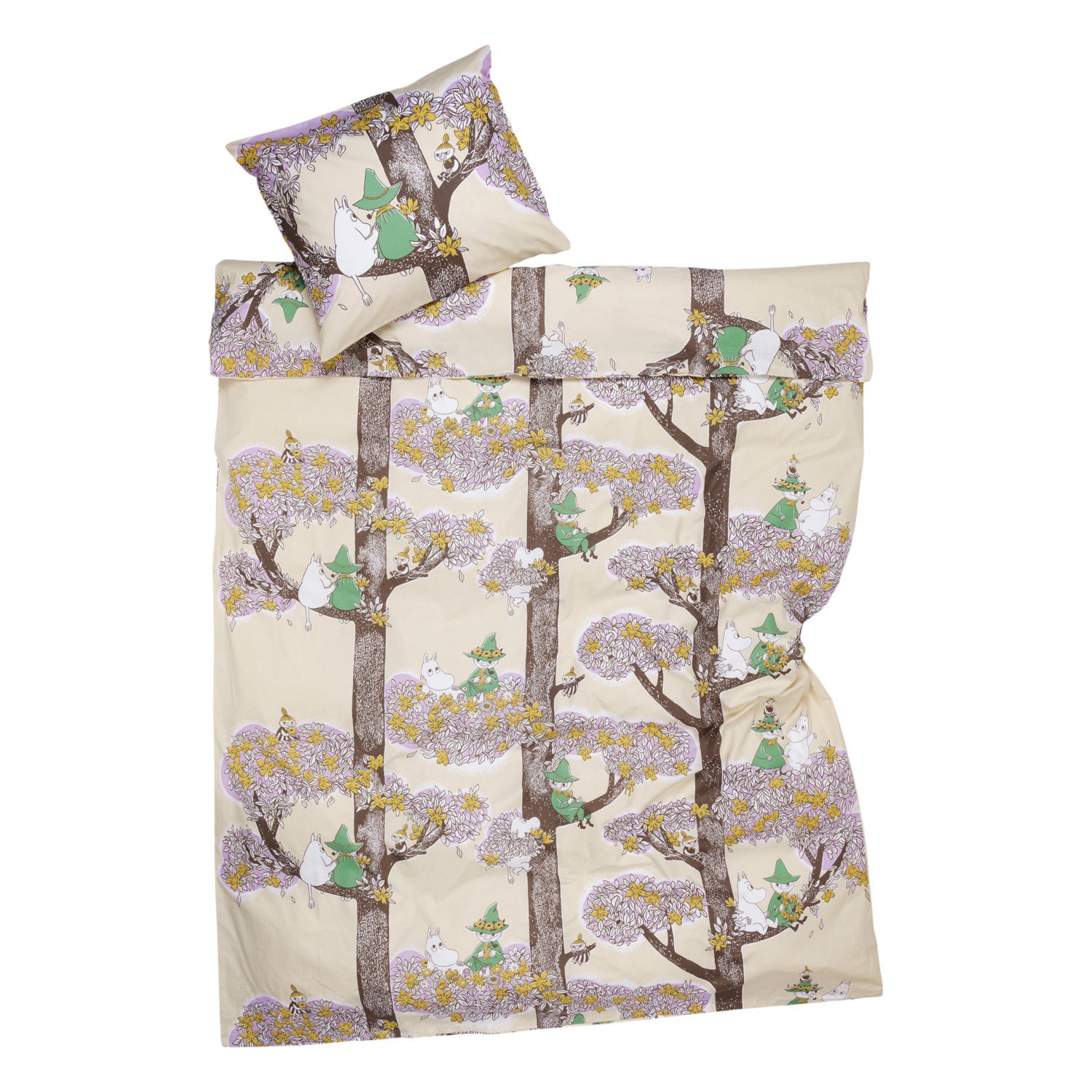 Moomin Arabia Muumi pussilakanasetti, 150 x 210 cm, Sydänystävät ...