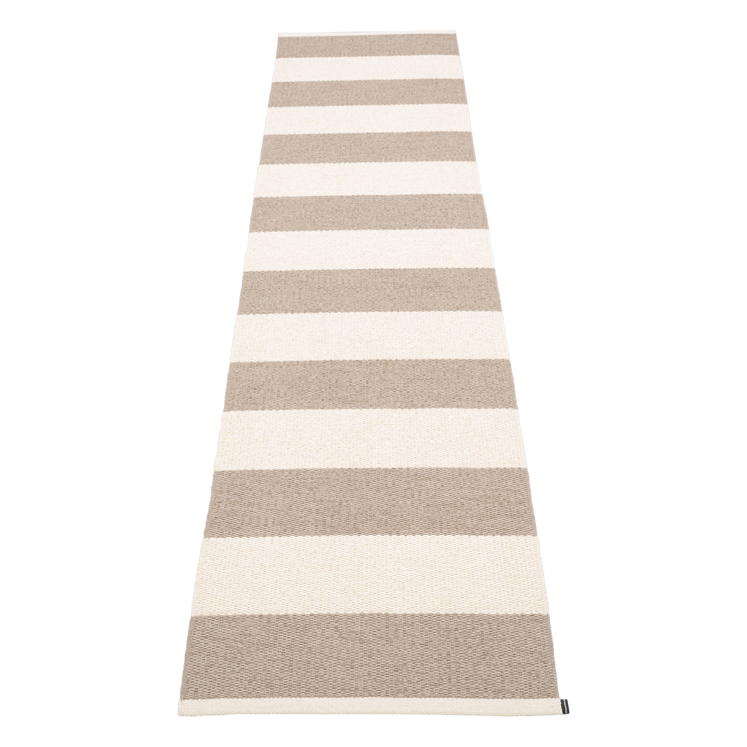 Pappelina Bob rug, 70 x 300 cm, mud - vanilla | Finnish Design Shop