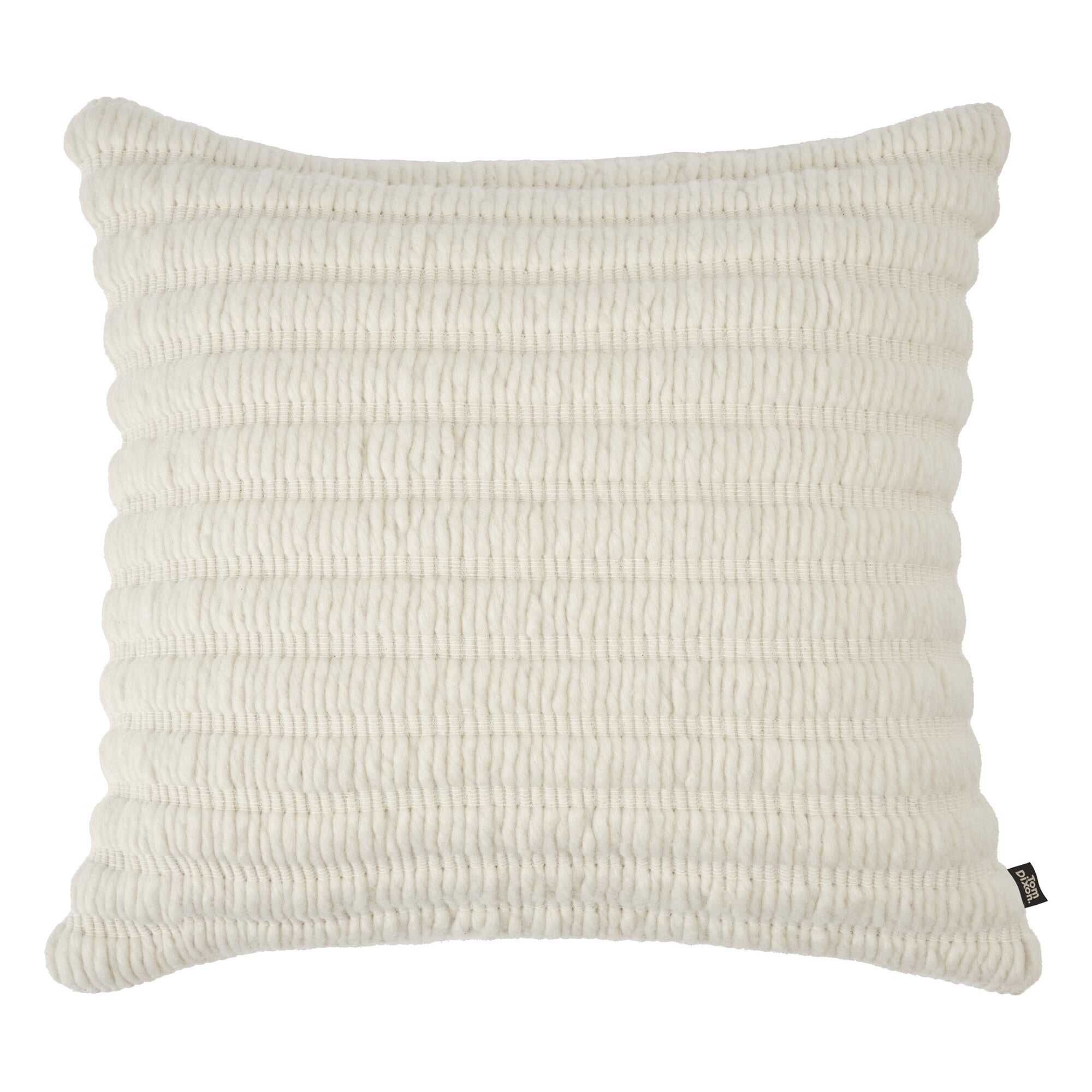 Tom Dixon Ridge cushion, 45 x 45 cm, natural | Finnish Design Shop IE