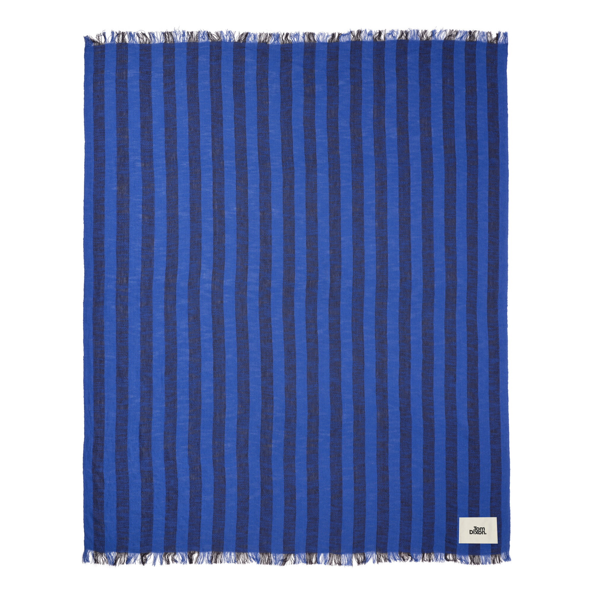 Tom Dixon Band plaid, 160 x 200 cm, bleu - noir | Finnish Design Shop
