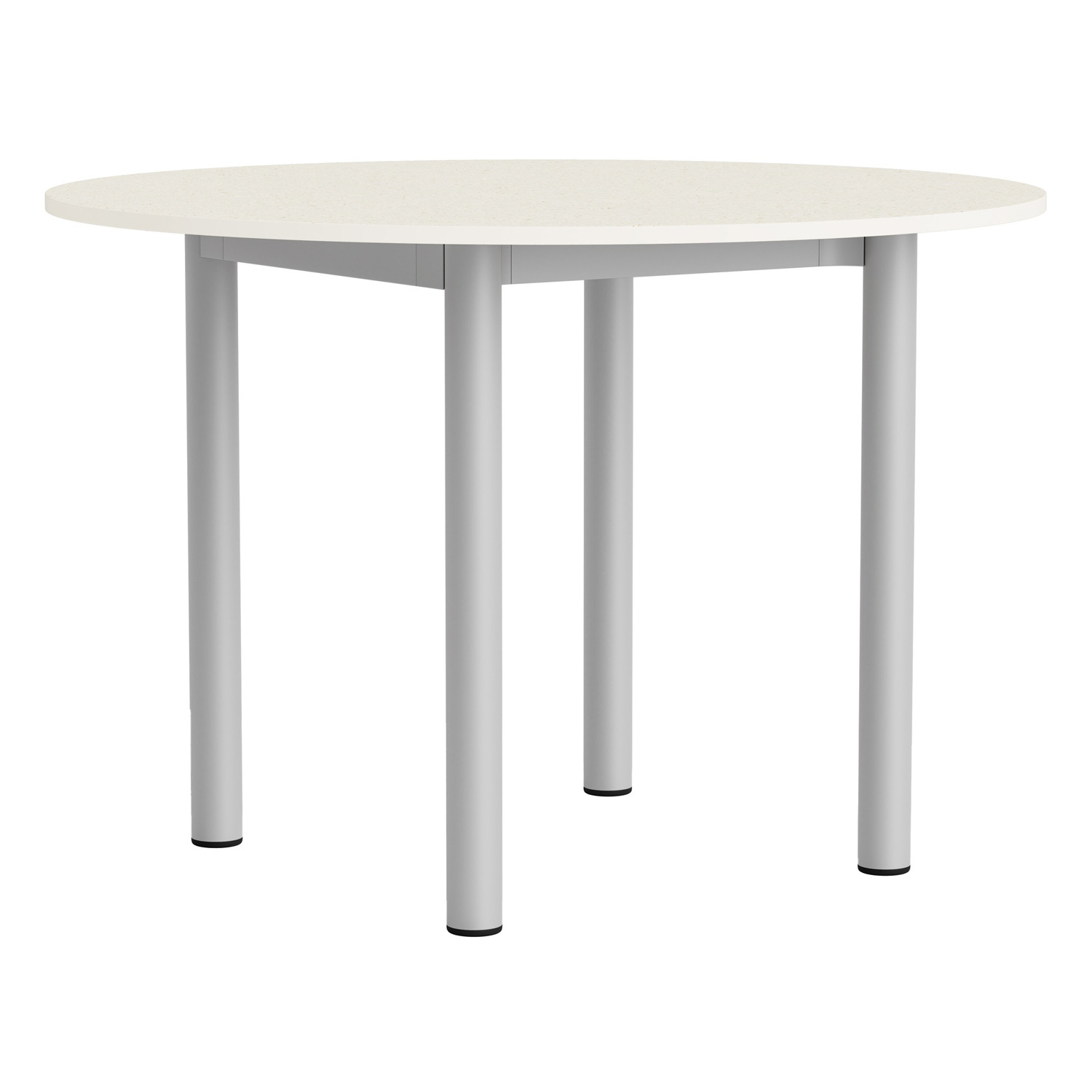 HAY Annex table round, 110 cm, aluminium - cotton cream | Finnish ...