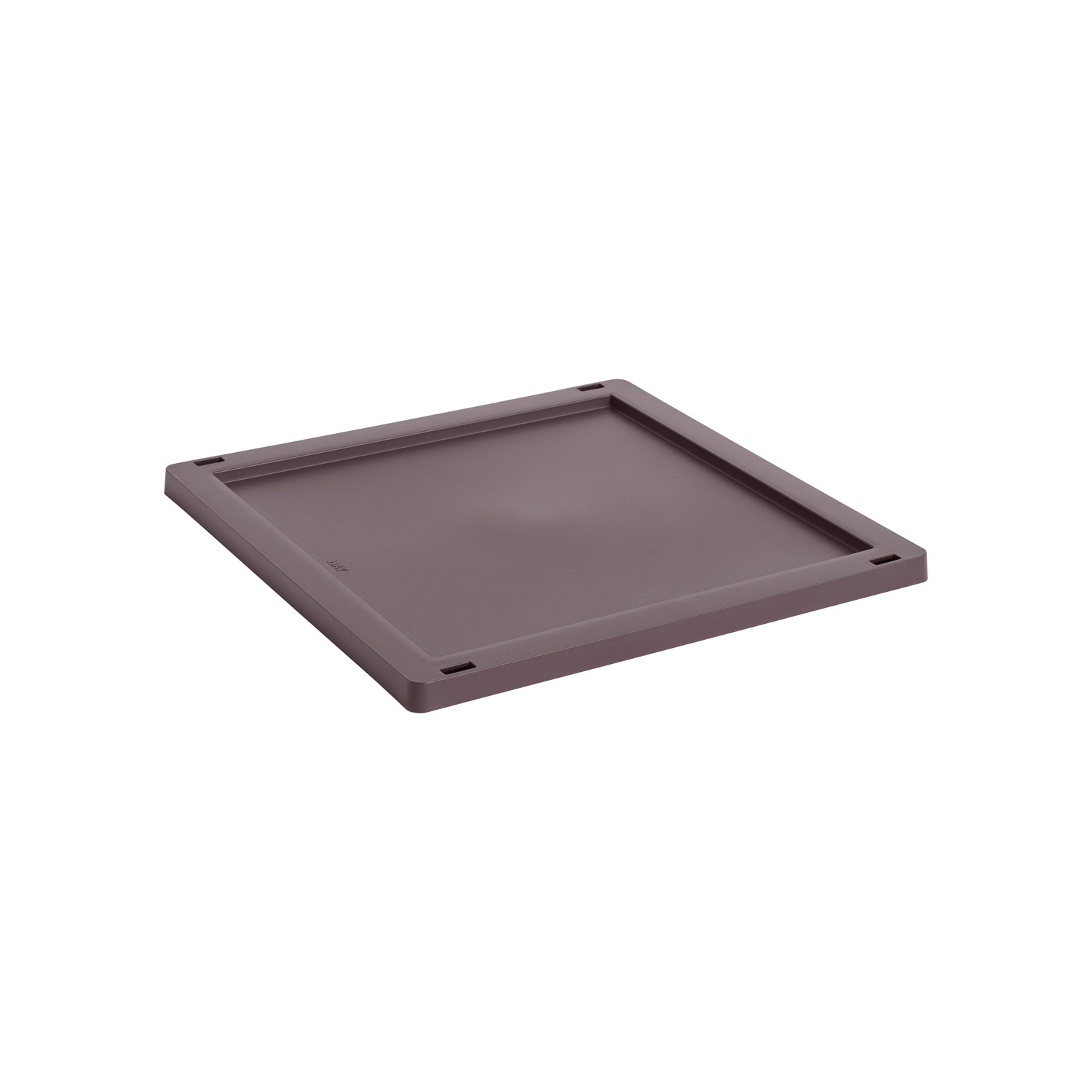 HAY Colour Crate lid, M Square/Cube, recycled plastic, bordeaux ...