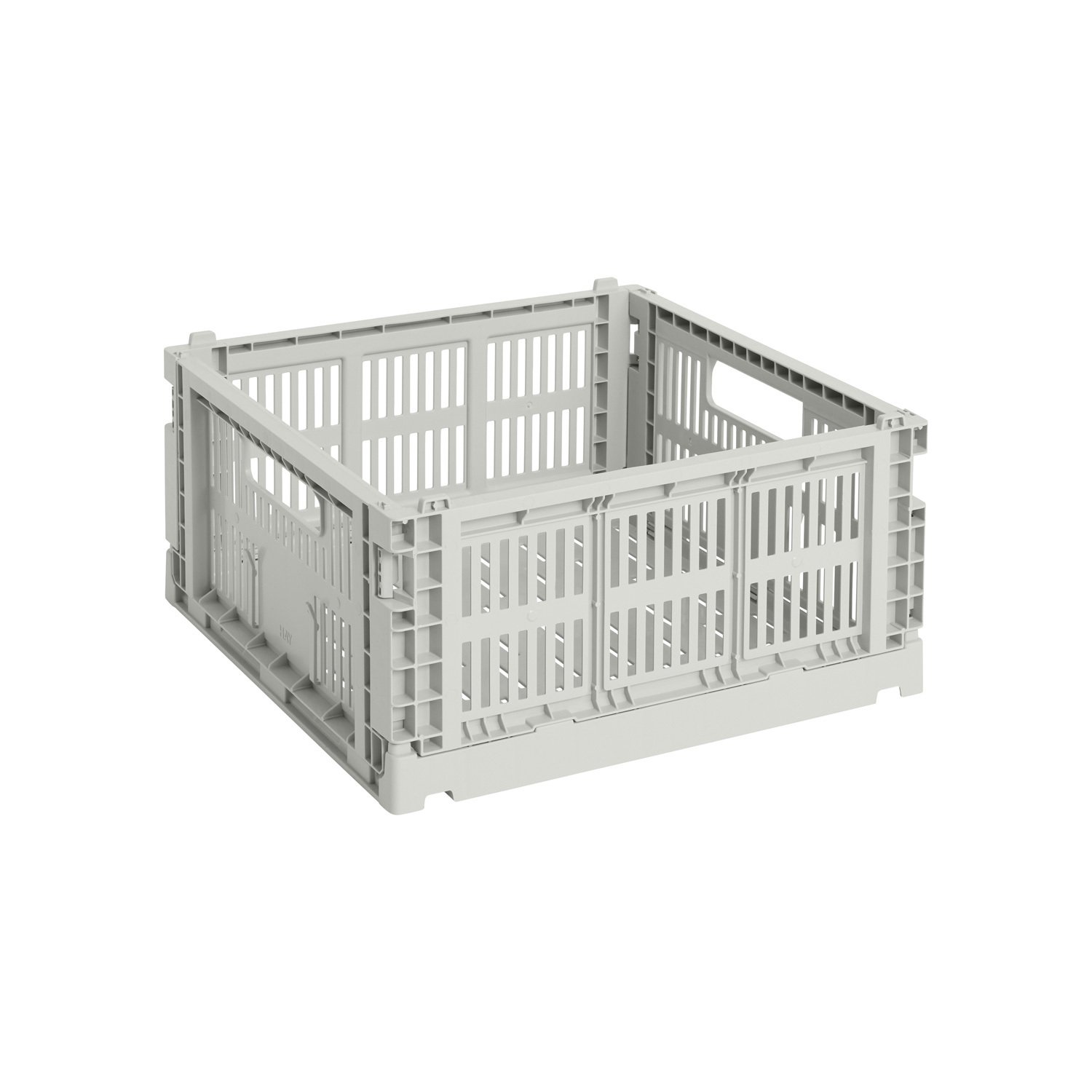 HAY Colour Crate, M Square, recycled plastic, grey | Finnish Design Shop