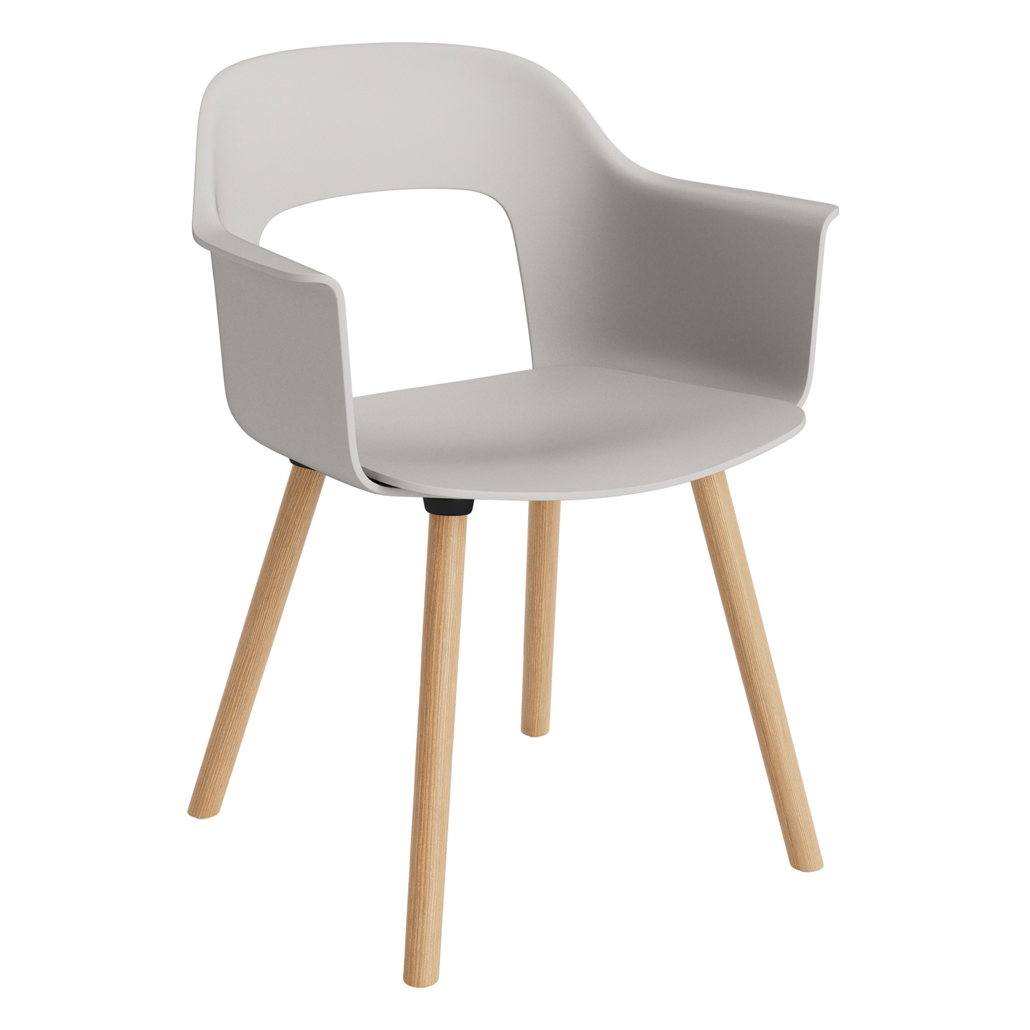 HAY Layout armchair 221, lacquered oak - sky grey | Finnish Design Shop