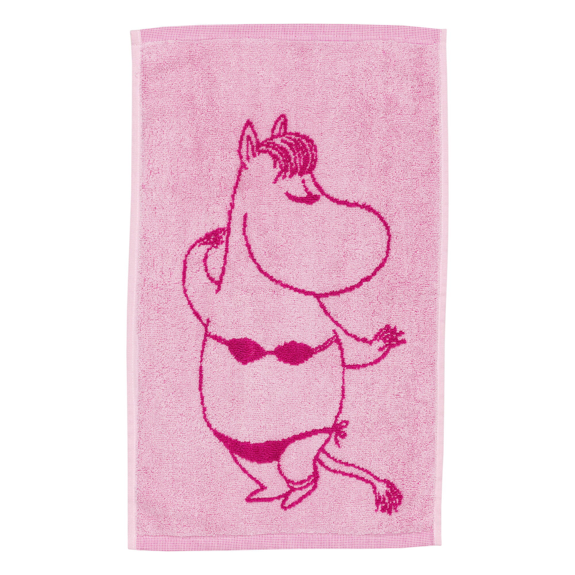 Moomin Arabia Moomin hand towel, 30 x 50 cm, Snorkmaiden pink | Finnish ...