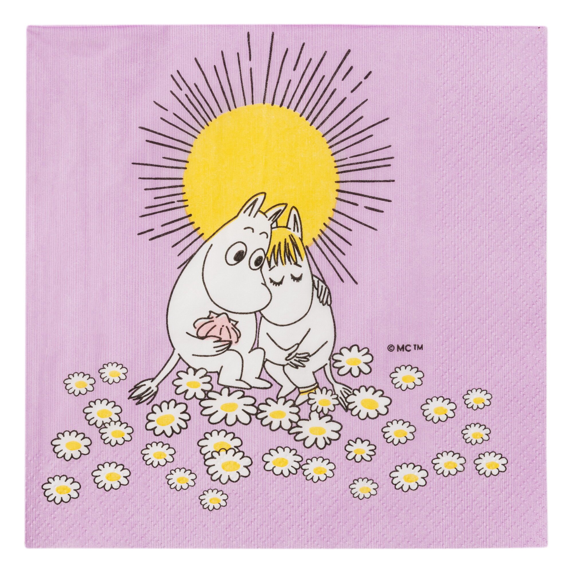 Moomin Arabia Moomin paper napkin, 33 cm, 20 pcs, Sweethearts | Finnish ...