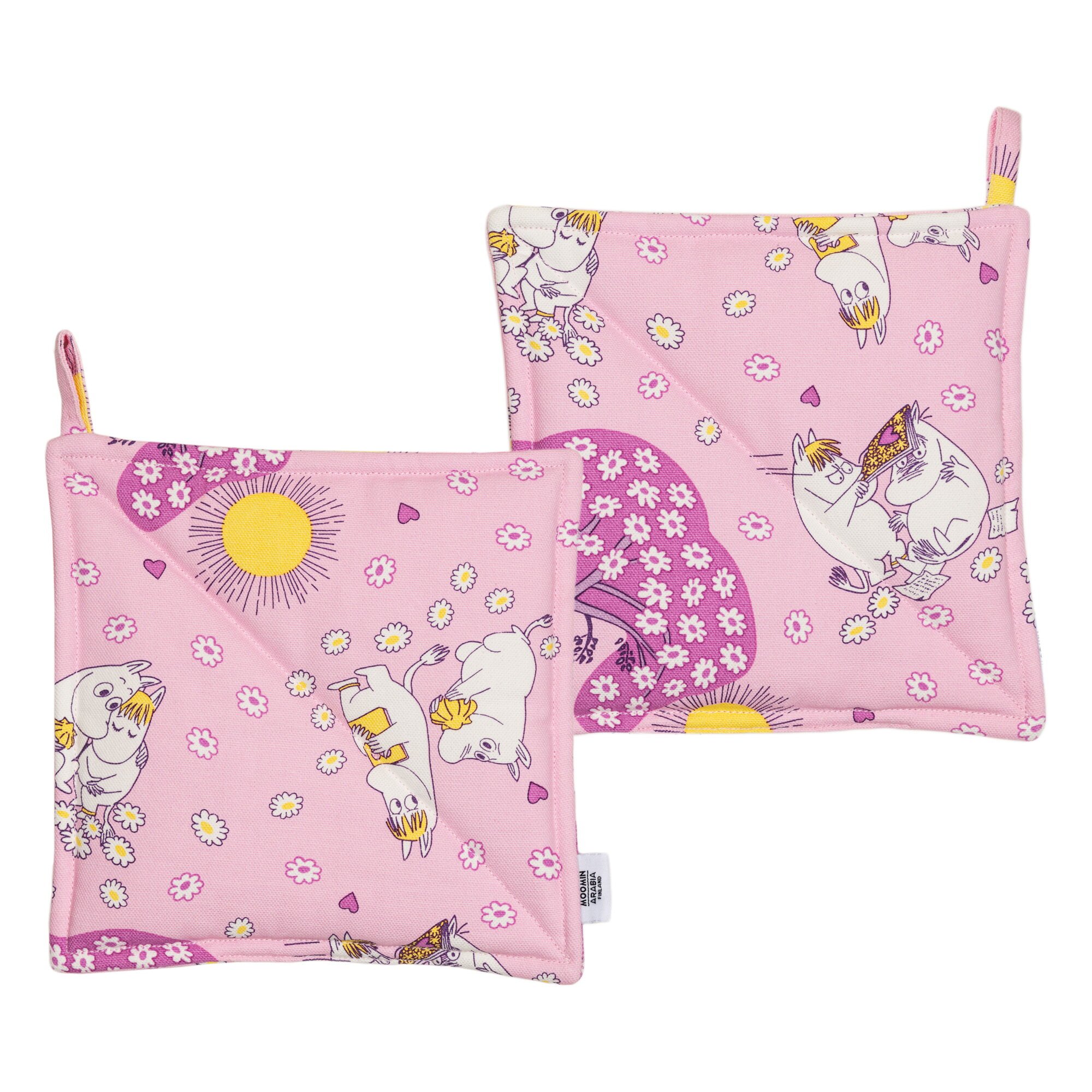 Moomin Arabia Moomin pot holder, 2 pcs, Sweethearts | Finnish Design ...