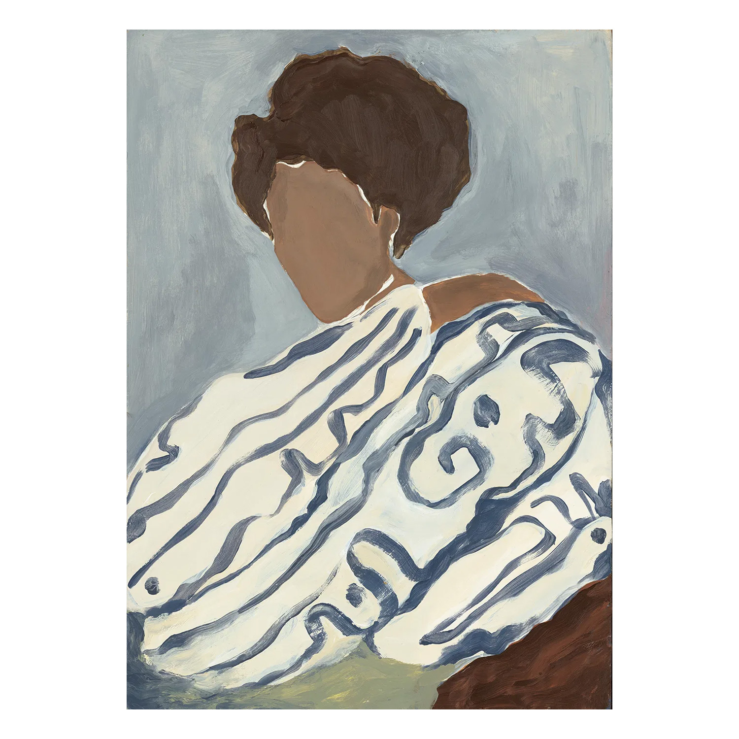 Paper Collective Blue Curls juliste | Finnish Design Shop