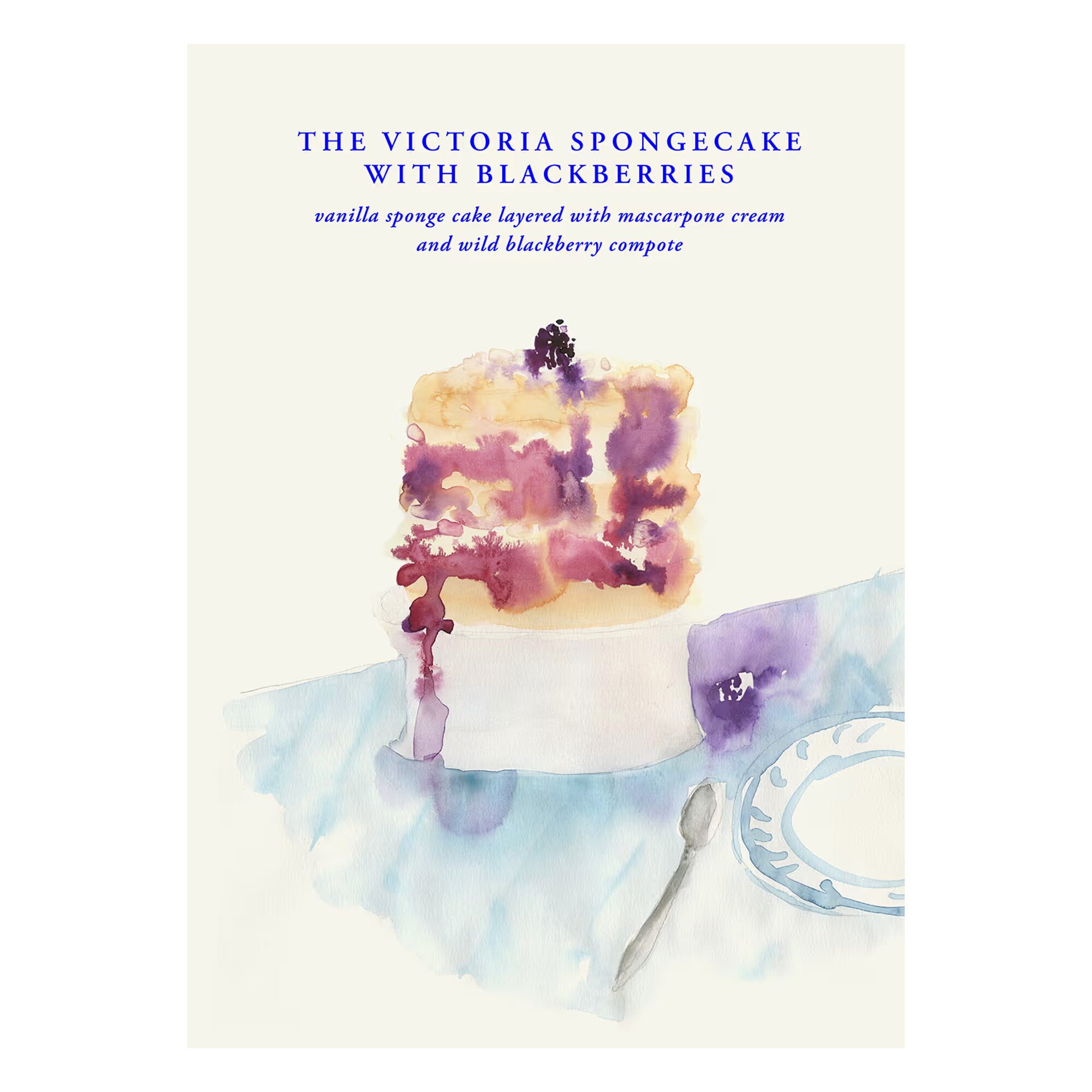 Paper Collective The Victoria Spongecake poster | Finnish Design Shop